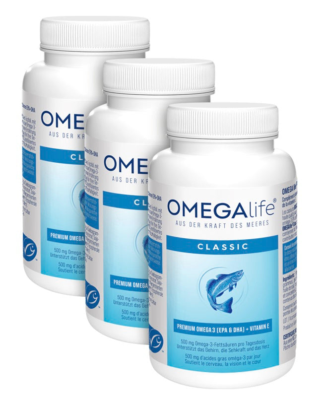 OMEGAlife® CLASSIC, pack of three
